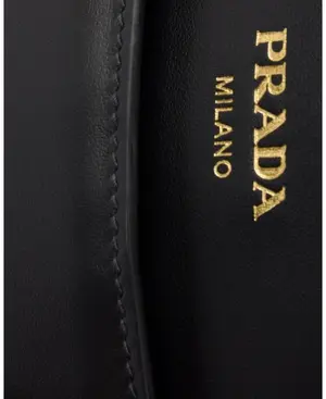 Prada Carry Mini Leather Handbag - Black