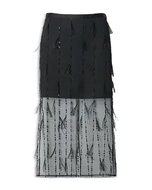 Rag & Bone Geena Embellished Column Skirt