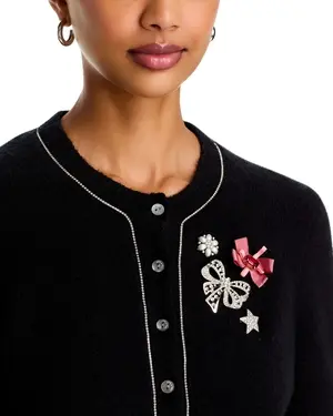 Cinq À Sept Allura Brooch Cardigan