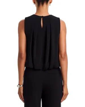 Cinq À Sept Avira Pleat Front Top