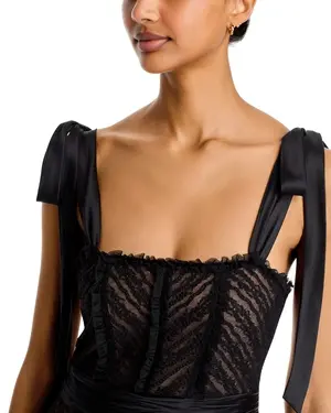 Cinq À Sept Sabrina Lace Midi Dress