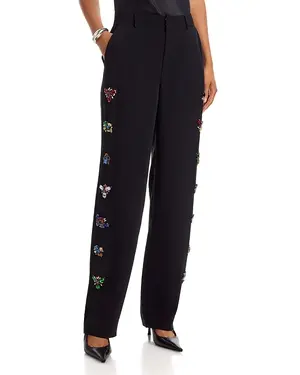 Cinq À Sept Crown Jewel Embellished Pants