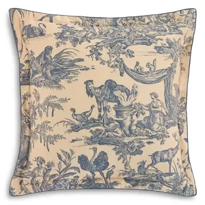 ANNE DE SOLENE 4 Continents Toile De Jouy Euro Sham