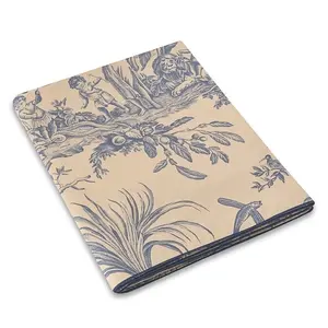 ANNE DE SOLENE 4 Continents Toile De Jouy Flat Sheet, Queen - Open Misce