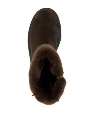 Paul Green Frosty Leather Faux Fur Lined Boots