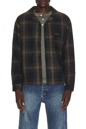 HONOR THE GIFT Plaid Flannel Long Sleeve Overshirt