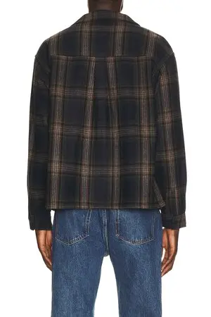 HONOR THE GIFT Plaid Flannel Long Sleeve Overshirt
