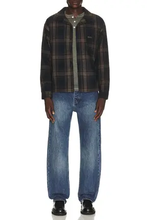 HONOR THE GIFT Plaid Flannel Long Sleeve Overshirt
