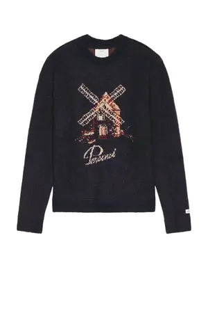 PERCIVAL Miller Jacquard Jumper - Navy