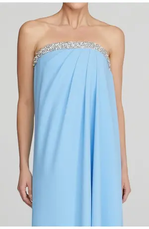 Halston Fleur Strapless Gown