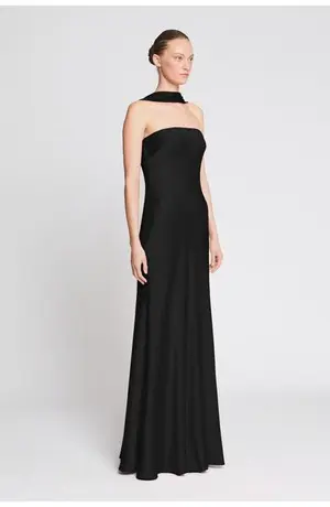 Halston Vali Crepe Gown