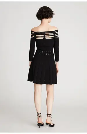 Halston Heather Dress In Matte Viscose