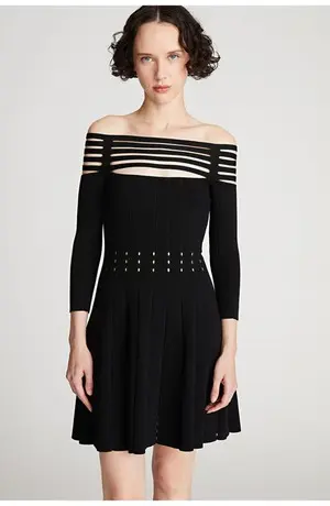 Halston Heather Dress In Matte Viscose