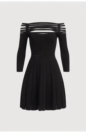 Halston Heather Dress In Matte Viscose