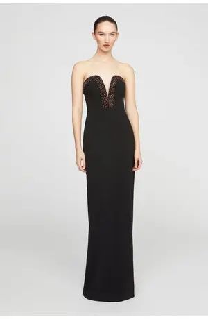 Halston Ila Crepe Gown