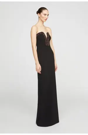 Halston Ila Crepe Gown