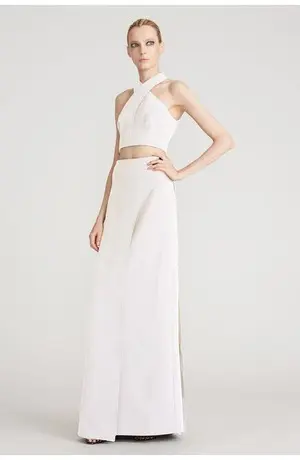Halston Rane Crepe Skirt