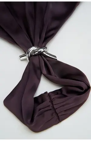 Halston Layla Dress In Charmeuse
