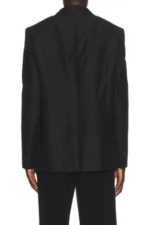 Bottega Veneta Mohair Wool Jacket Intrecciato Lapel