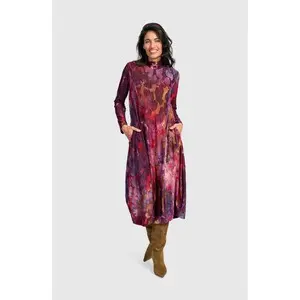 Alembika Jubilee Cocoon Dress - Wine