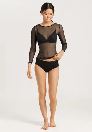 Hanro Smooth Illusion Semi-transparent Tulle Top