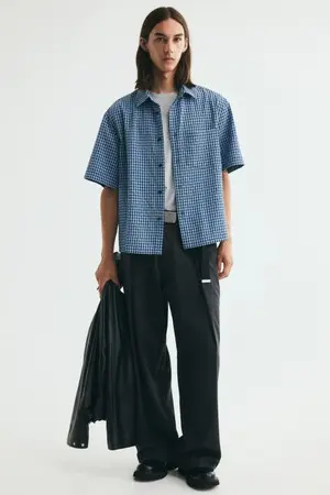H&M Relaxed-fit Short-sleeved Shirt