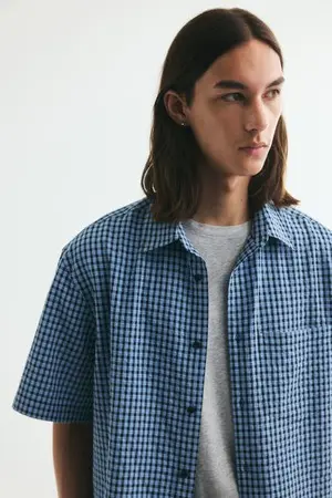 H&M Relaxed-fit Short-sleeved Shirt