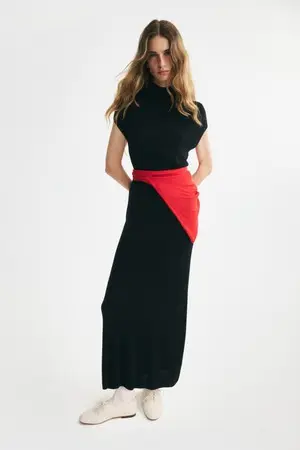 H&M Fine-knit Mock Turtleneck Dress