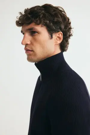 H&M Slim-fit Rib-knit Cardigan