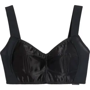 Dolce & Gabbana Satin Bustier - Black