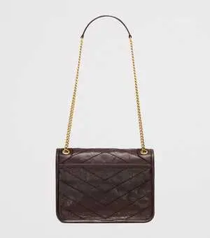 Saint Laurent Leather Niki Baby Shoulder Bag - Beige