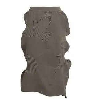 Issey Miyake Kone Kone Midi Skirt - Grey