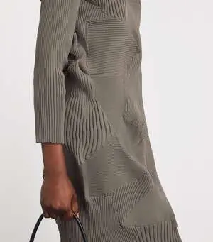 Issey Miyake Kone Kone Knit Midi Dress