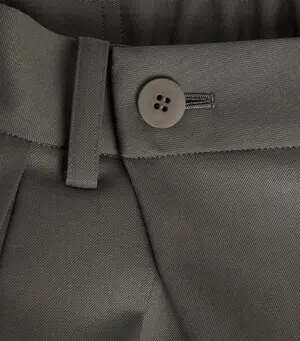 Issey Miyake Wool-blend Lustrous Trousers
