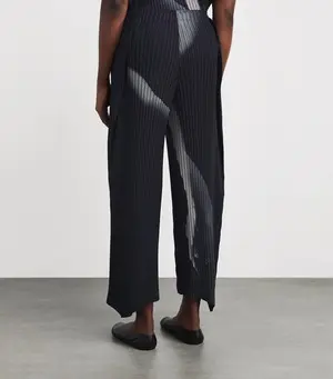 Issey Miyake Hands Of Lover Pleats Wide-leg Trousers