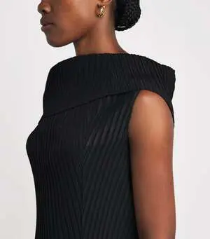 Issey Miyake Tubular Pleats Tunic Top