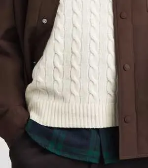 Polo Ralph Lauren Wool-cashmere Cable-knit Sweater