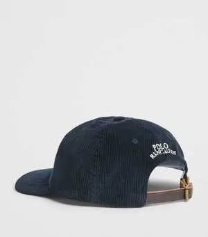 Polo Ralph Lauren Stretch-cotton Corduroy Polo Pony Baseball Cap - Navy