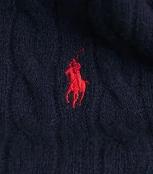 Polo Ralph Lauren Wool-cashmere Cable-knit Cardigan