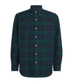 Polo Ralph Lauren Cotton Check Oxford Shirt - Navy