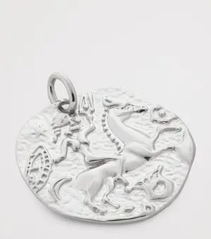 Monica Vinader Sterling Talisman Goddess Coin Pendant