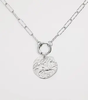 Monica Vinader Sterling Talisman Goddess Coin Pendant
