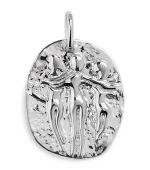 Monica Vinader Sterling Talisman Sisterhood Pendant - Silver