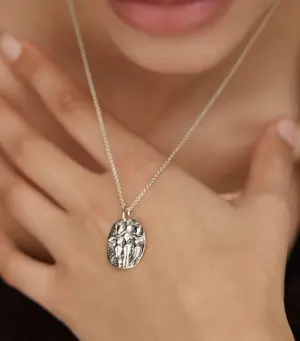 Monica Vinader Sterling Talisman Sisterhood Pendant
