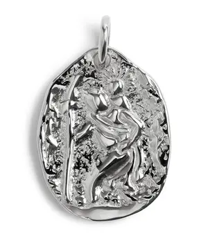 Monica Vinader Sterling Talisman St Christopher Pendant - Silver