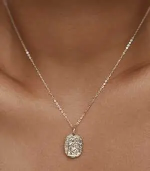 Monica Vinader Sterling Talisman St Christopher Pendant