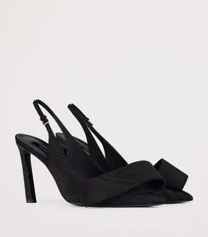 Givenchy Moiré Twisted Ribbon Slingback Sandals 95