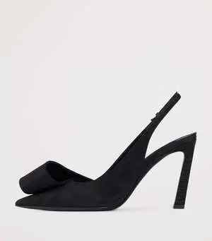 Givenchy Moiré Twisted Ribbon Slingback Sandals 95