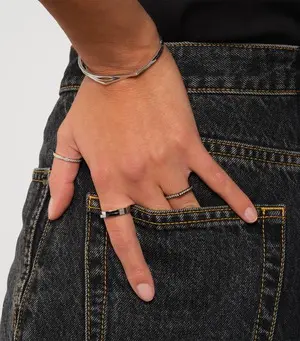 REPOSSI White Gold Antifer 2-band Ring