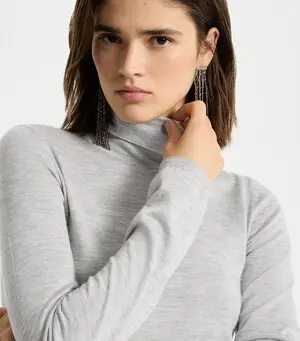 Brunello Cucinelli Cashmere-silk Rollneck Sweater